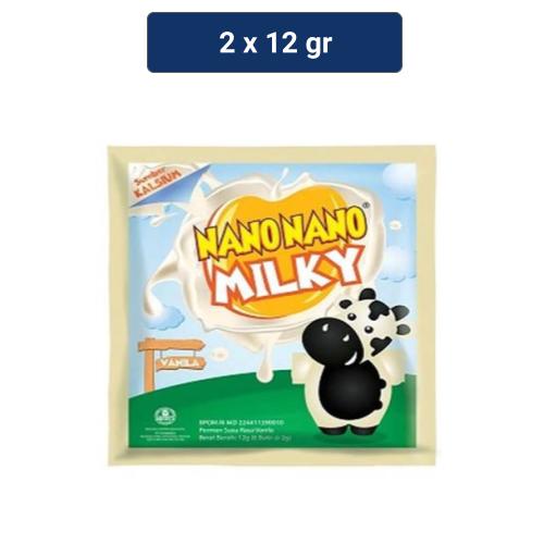 Jual Nano-Nano Milky Permen Sus Sachet Vanilla 2 x 12 gr | Shopee Indonesia