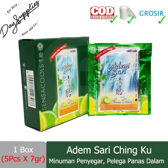 Jual Adem Sari Ching Ku Dus 7gr x 5pc / Minuman Penyegar dan Pelega ...