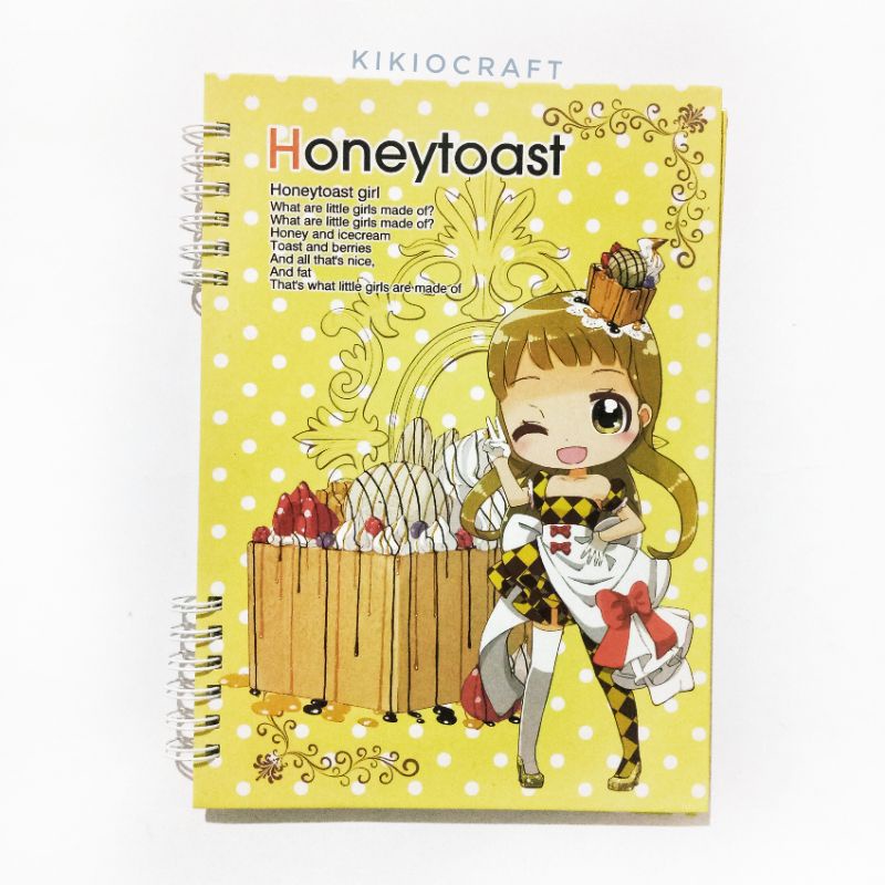 Jual Notebook/Buku Tulis/Buku Catatan Merk Kiky - Cover Girl with Cake ...