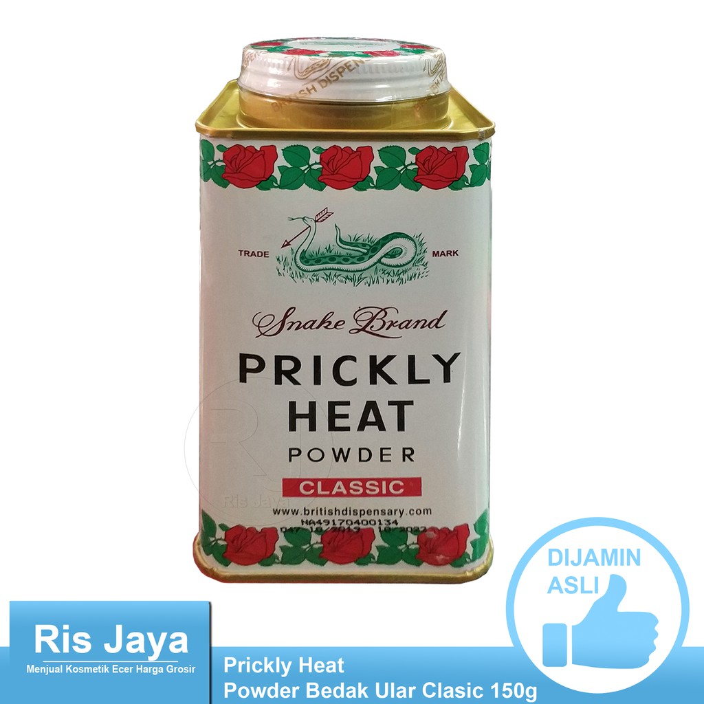 Jual Prickly Heat Powder Bedak Ular Clasic 150g - Bedak Gatal Cap ...