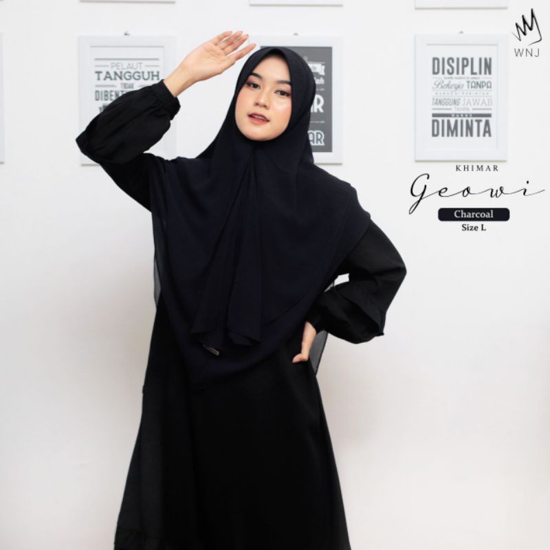 Jual Khimar Geowi By Wanoja Hijab WNJ Kerudung Wanita Muslim Branded ...