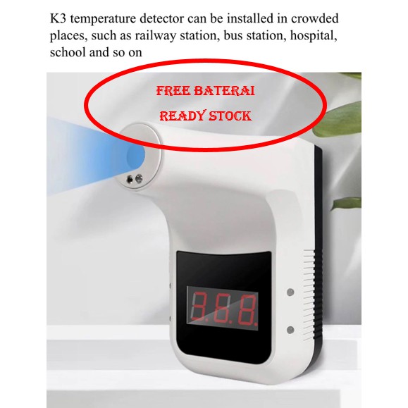 Jual K3 Infrared Thermometer Forehead / Thermometer Wall Non Contact ...