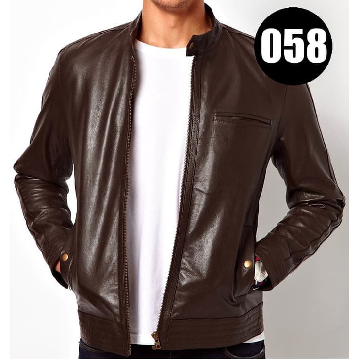 Jual Jaket Kulit Asli Domba Garut Kualitas Super 058 | Shopee Indonesia