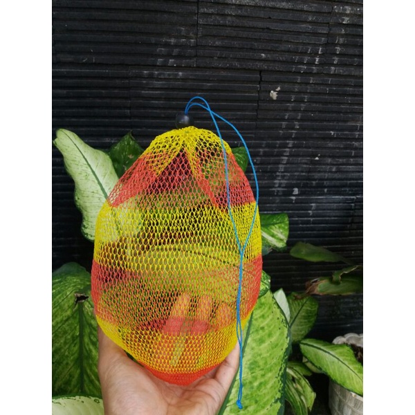 Jual Jaring Wadah Ikan Nilon Kepis Waring Koja Korang mini Bundar ...