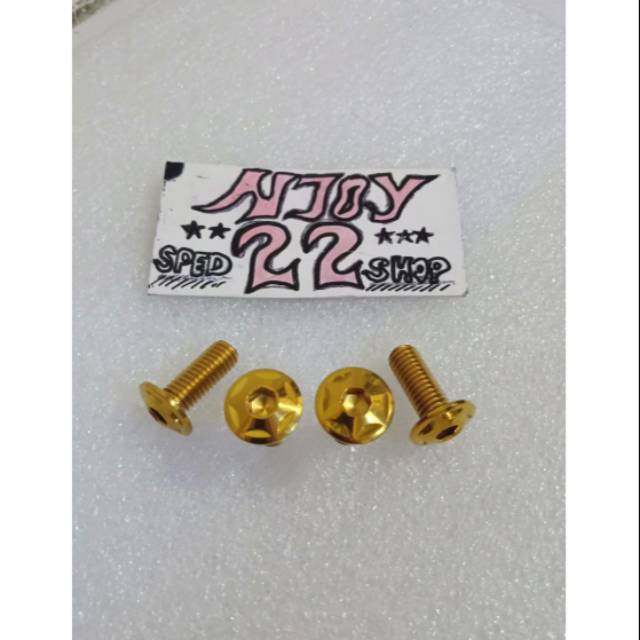 Jual BAUT PROBOLT CAKRAM DISC PIRINGAN GOLD UNIVERSAL | Shopee Indonesia