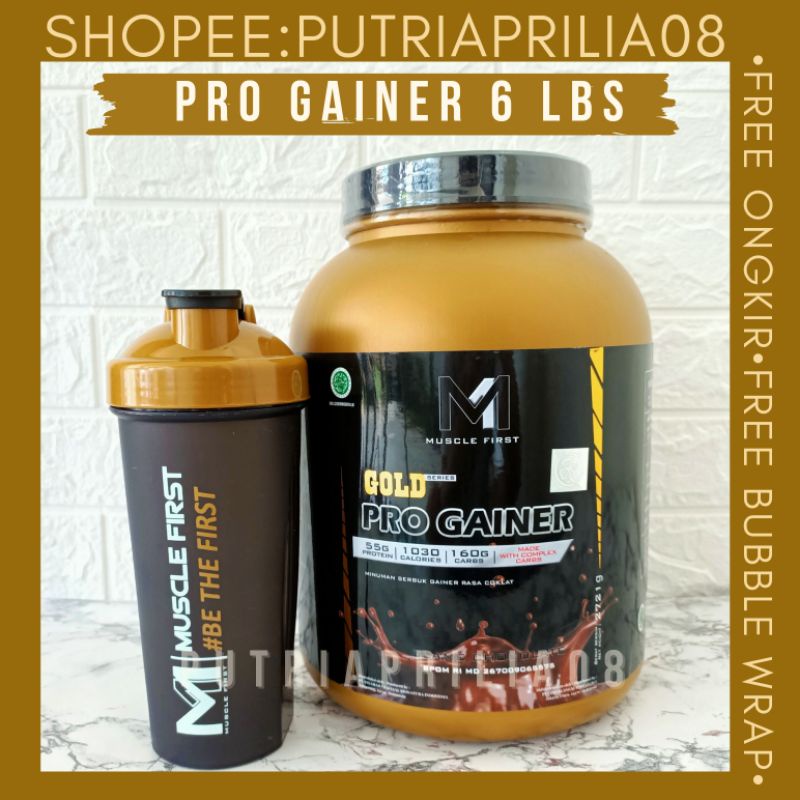 Jual M1 Muscle First Gold Pro Gainer 6 Lbs Weight Mass Gainer BPOM ...