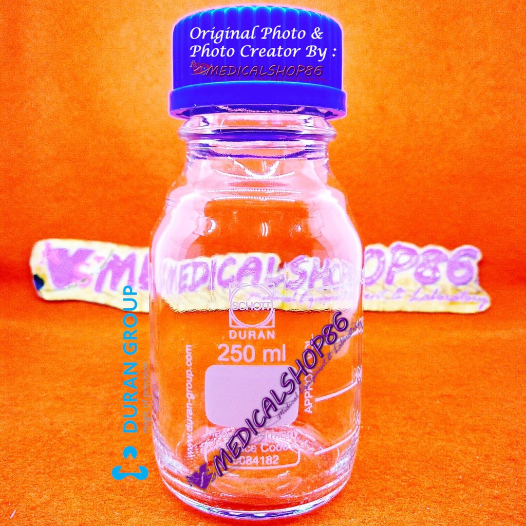 Jual LABORATORY BOTTLES 250ml Clear - DURAN | 218013651 | Shopee Indonesia
