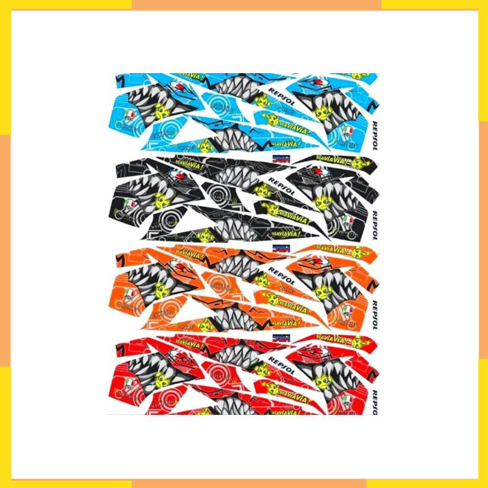 Jual Stiker Blade New 110 Karbu Striping Motor decal motor full body ...