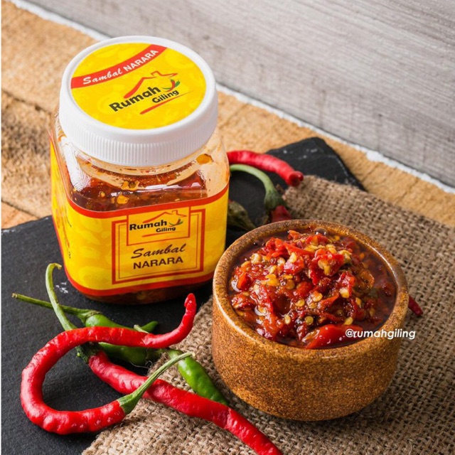 Jual Sambal Bawang Cabe Merah Rumah Giling/ Narara 150gr | Shopee Indonesia