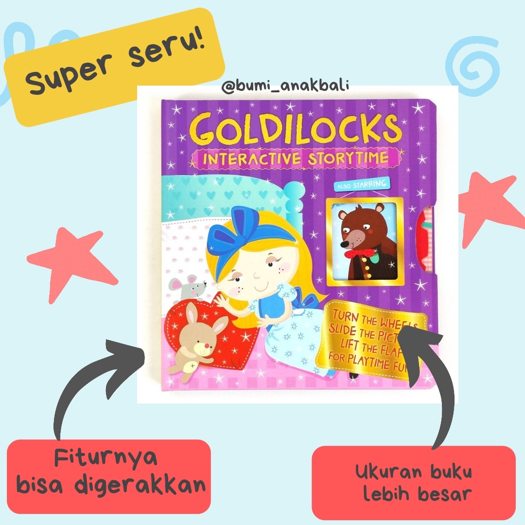 Jual GOLDILOCKS Interactive Storytime Board Books (turn the wheels ...