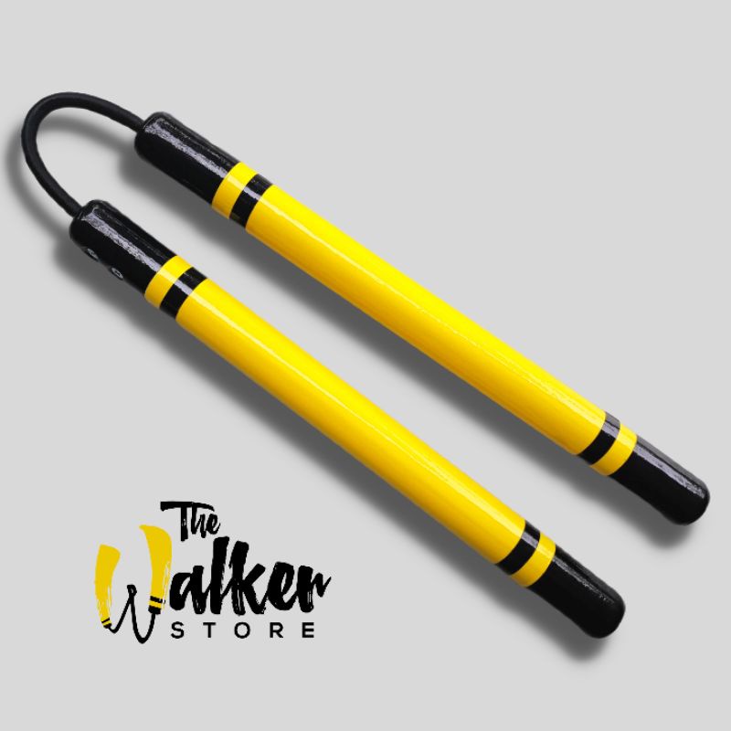 Jual Nunchaku Doublestick Freestyle Kayu (Wooden Nunchucks) Yellow ...