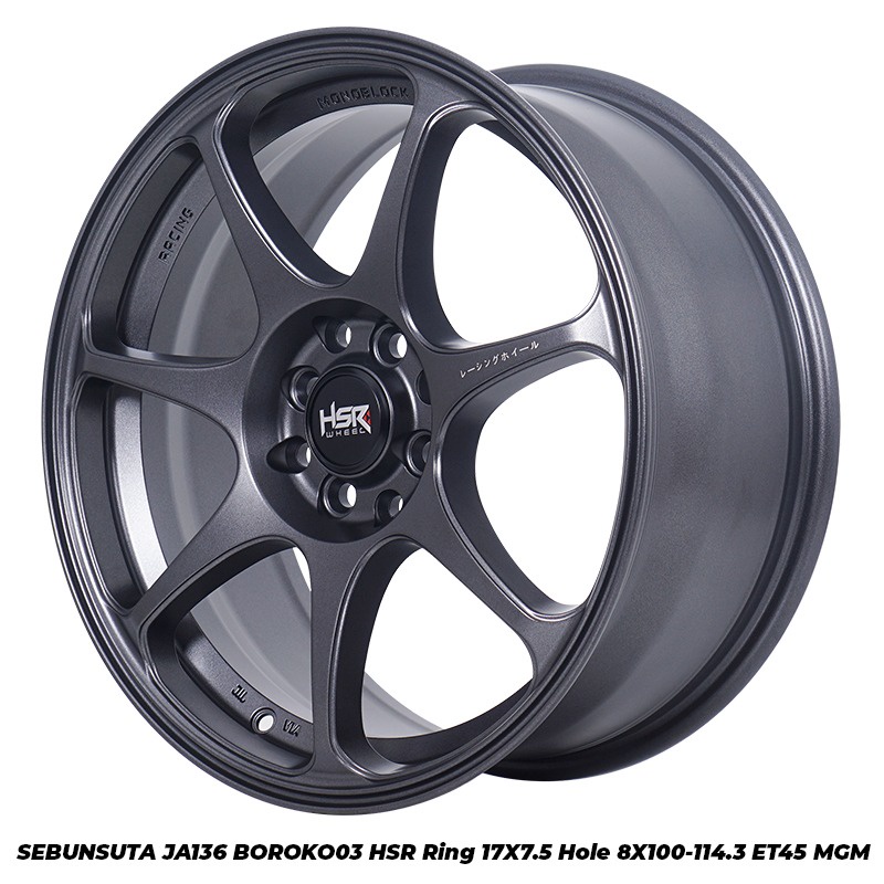 Jual Velg Mobil Racing Import Terbaru HSR SEBUNSUTA BOROKO 03 Ring 17 Untuk Jazz,Vios,Yaris ...