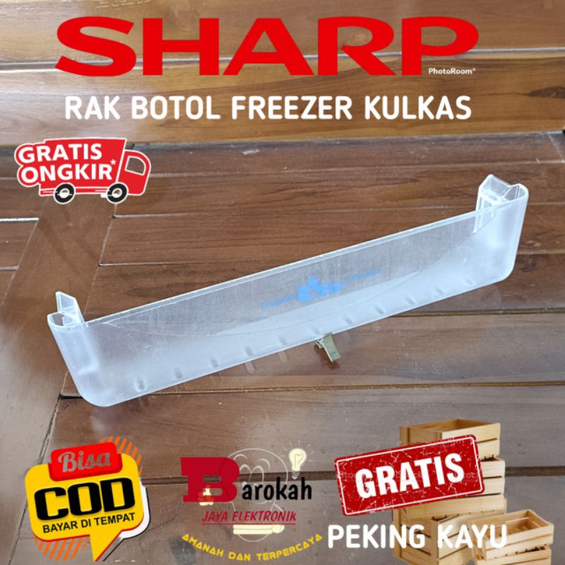 Jual RAK BOTOL FREEZER KULKAS SHARP 1 PINTU DAN 2 PINTU ORIGINAL ...