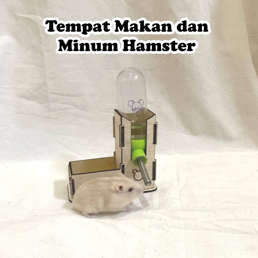 Jual Tempat Makan Minum Hamster 2 in 1 Tempat Makan Minum Landak Mini ...