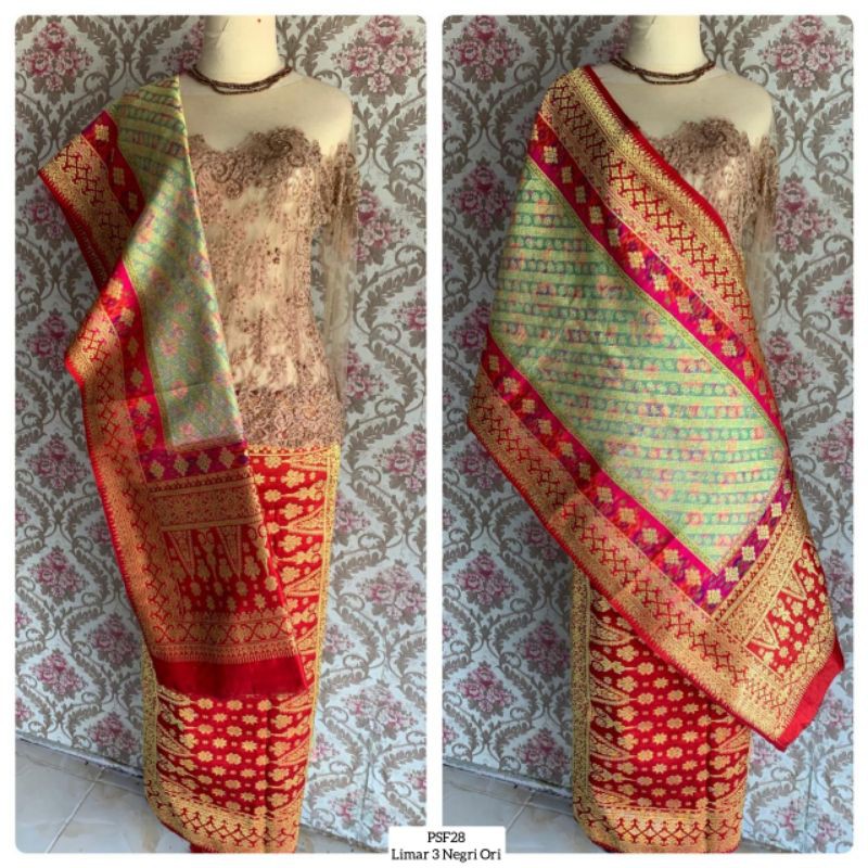 Jual SONGKET PALEMBANG ASLI TENUN TANGAN LIMAR 3 NEGRI ORI | Shopee ...