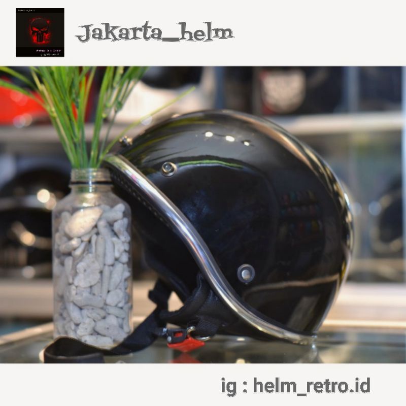 Jual Helm Cetok Custom Chip Turtle ( Jakarta_helm ) | Shopee Indonesia