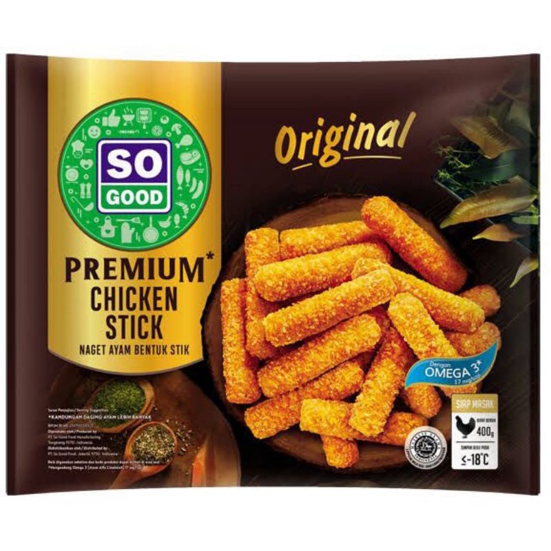 Jual So Good Premium Chicken Nugget Stick 400gr | Shopee Indonesia