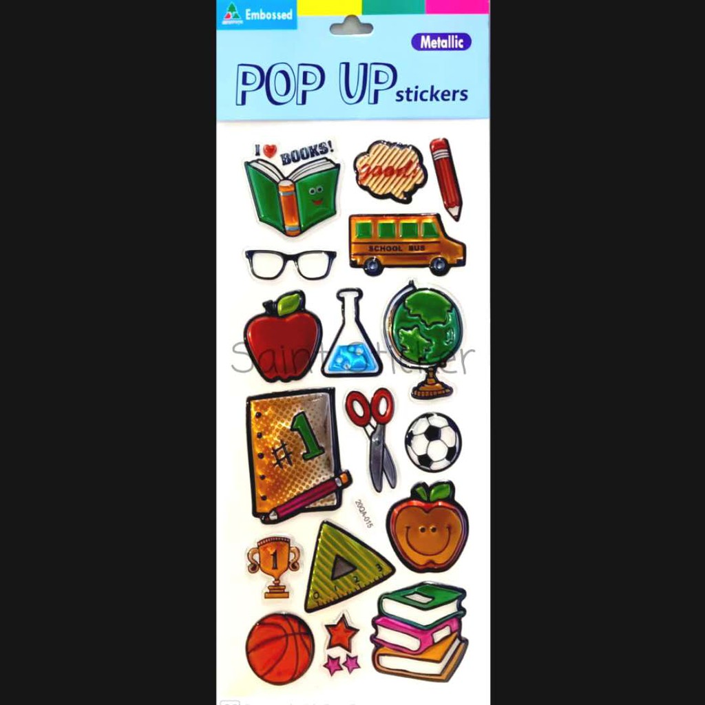 Jual Stiker Timbul Pop Up Sticker Gambar Tempel Anak Edisi Book Buku ...