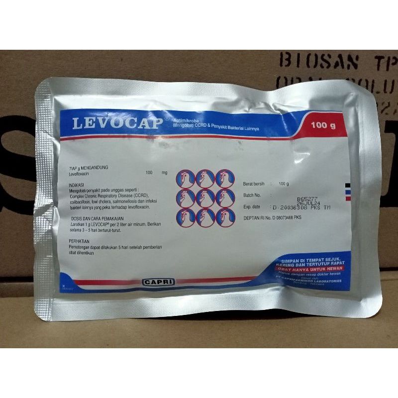 Jual Levocap 100 g gram gr Obat Ayam Antimikroba Mengobati CCRD dan ...