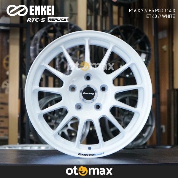 Jual Velg Mobil Enkei RTC Ring 16 H5 White | Shopee Indonesia
