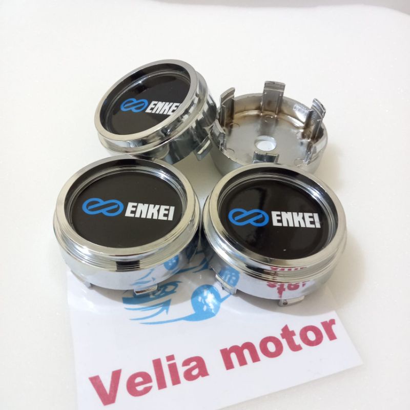 Jual tutup dop velg racing Enkei tabung chrome 6.5 cm | Shopee Indonesia