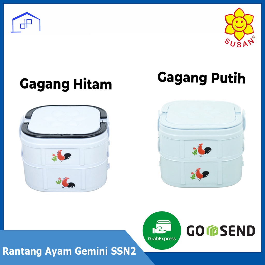 Jual Rantang Plastik - Rantang Susun 2 - Lunch Box - Rantang Makan ...