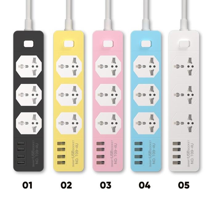 Jual JUAL Bepop Stop Kontak Colokan Listrik Smart Power Strip 2M Plug 4 USB Port - SK1 Yellow ...