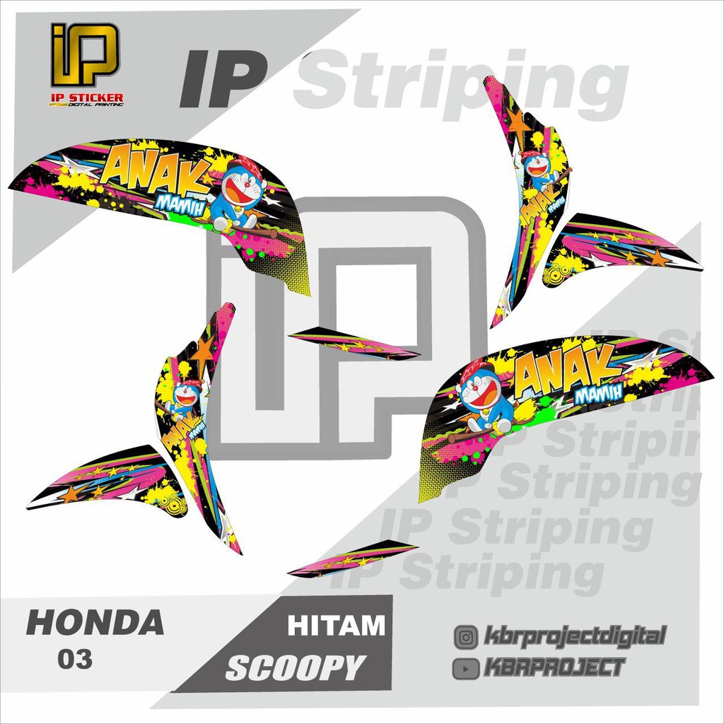 Jual SCOOPY NEW STIKER MOTOR - Sticker Striping Variasi - List Motor ...