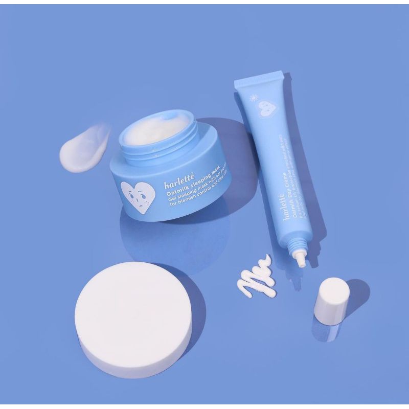 Jual HARLETTE OATMILK BUNDLE (DAY CREAM DAN SLEEPING MASK) | Shopee ...