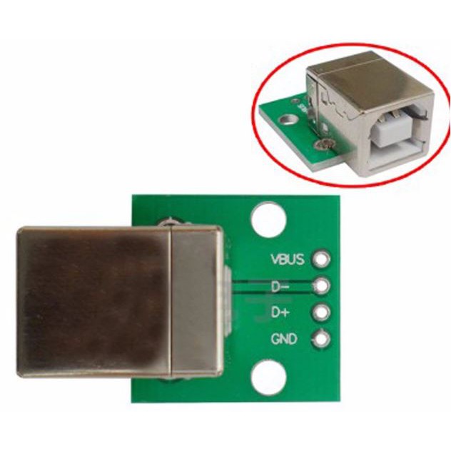 Jual Female USB B to DIP Adapter Converter USB 2.0 to 4 pin header ...