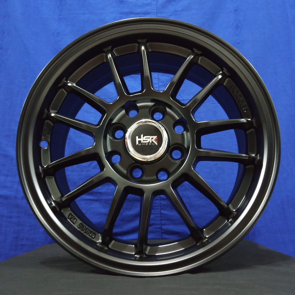 Jual Velg Mobil Racing Agya Sigra Ayla Karimun Brio Xenia Ring14 Pcd 4x100 & 4x114,3 Black ...