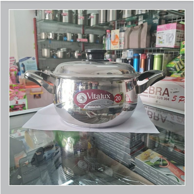 Jual 162520 Panci Sauce Pot D20cm Zebra Vitalux Belly, SUS 304, Made in ...