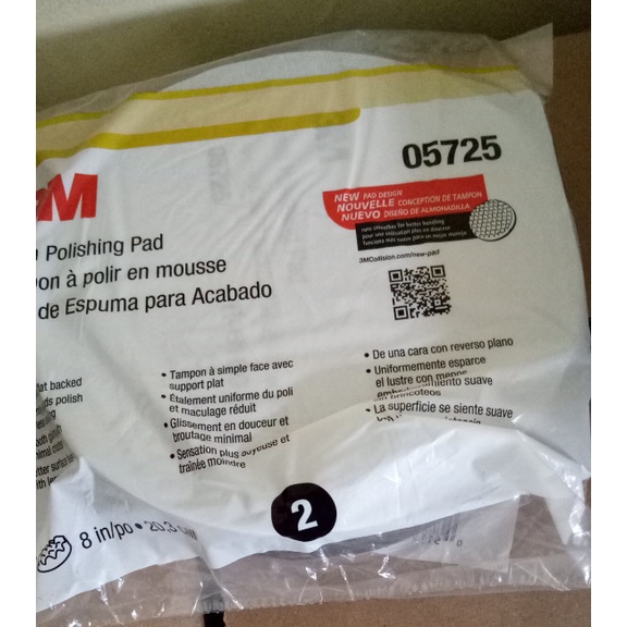 Jual Foam Polishing Pad 3M 5725 Busa Poles 8 Inch Hitam Untuk Step 2 ...