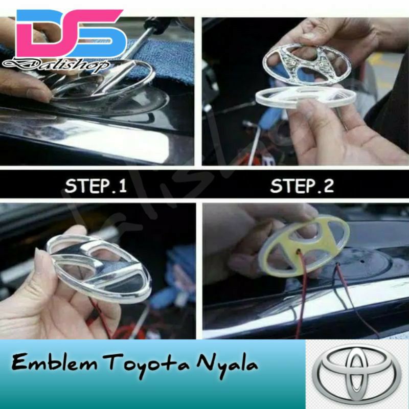 Jual EMBLEM MOBIL CAR LOGO NYALA LAMPULED Toyota Fortuner | Shopee ...