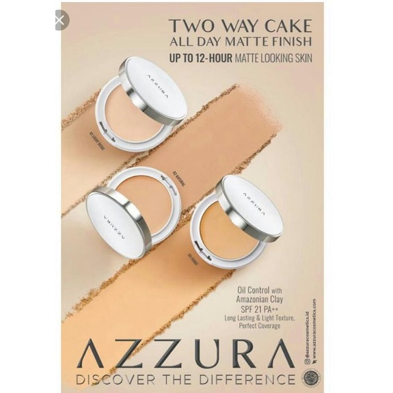 Jual AZZURA TWO WAY CAKE (02.Natural) | Shopee Indonesia