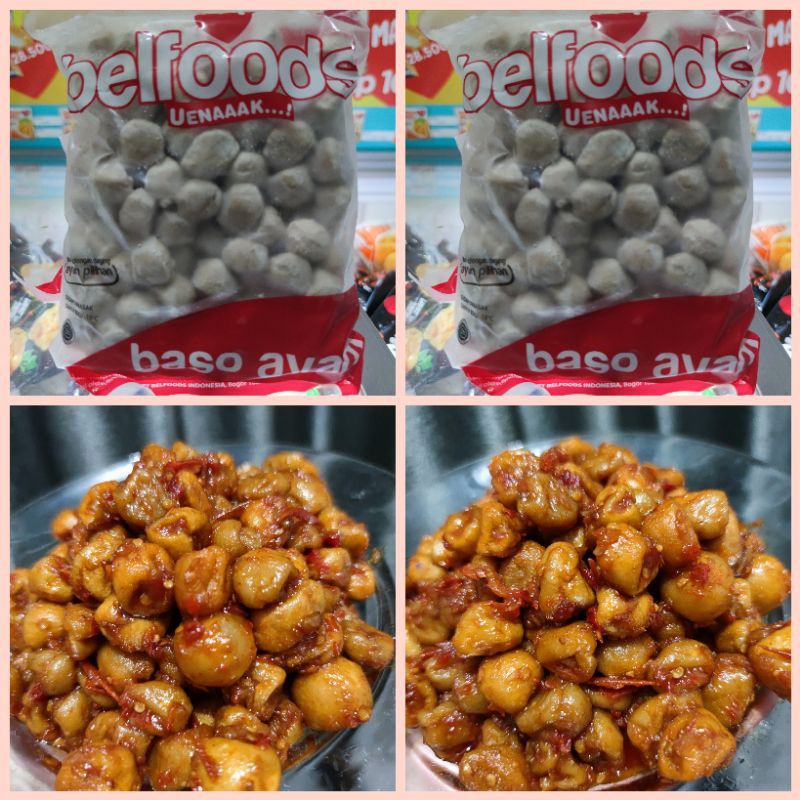 Jual Bakso Ayam mini isi 500gram Belfoods Uenaaak | Shopee Indonesia