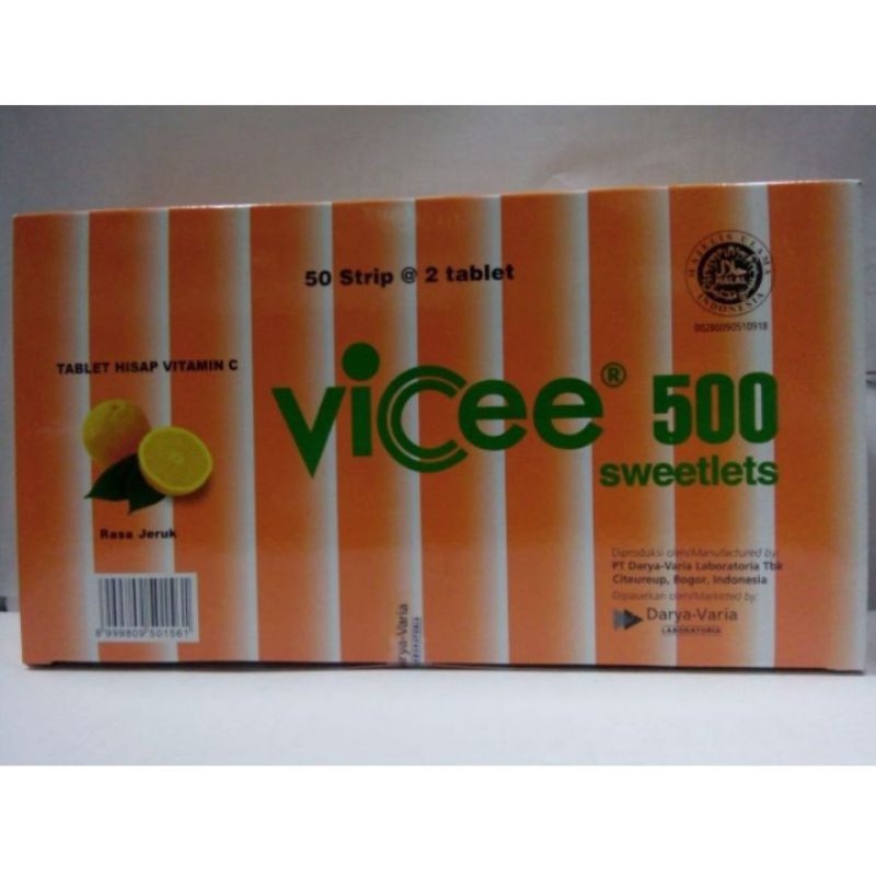 Jual Vicee Vitamin C rasa anggur,Jeruk,Lemon, & Strawberry ( 100 tablet ...