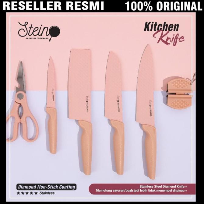 Jual AG77Z75 STEINCOOKWARE STEIN KNIFE SET PISAU SET DIAMOND BVN65496G ...
