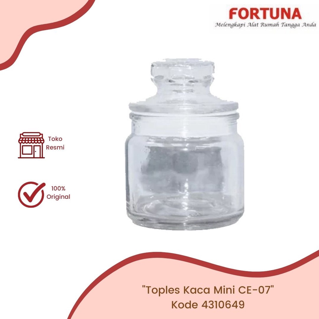 Jual Toples Kaca Mini CE-07 / Toples Permen / Toples Kaca Serbaguna ...
