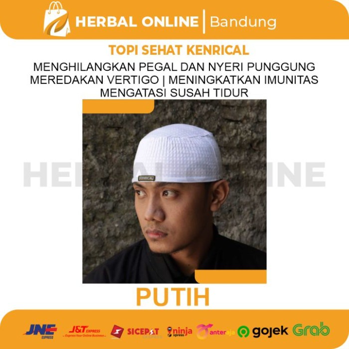 Jual Kupluk - [Putih] Topi Sehat Kenrical Original Peci / Kupluk ...