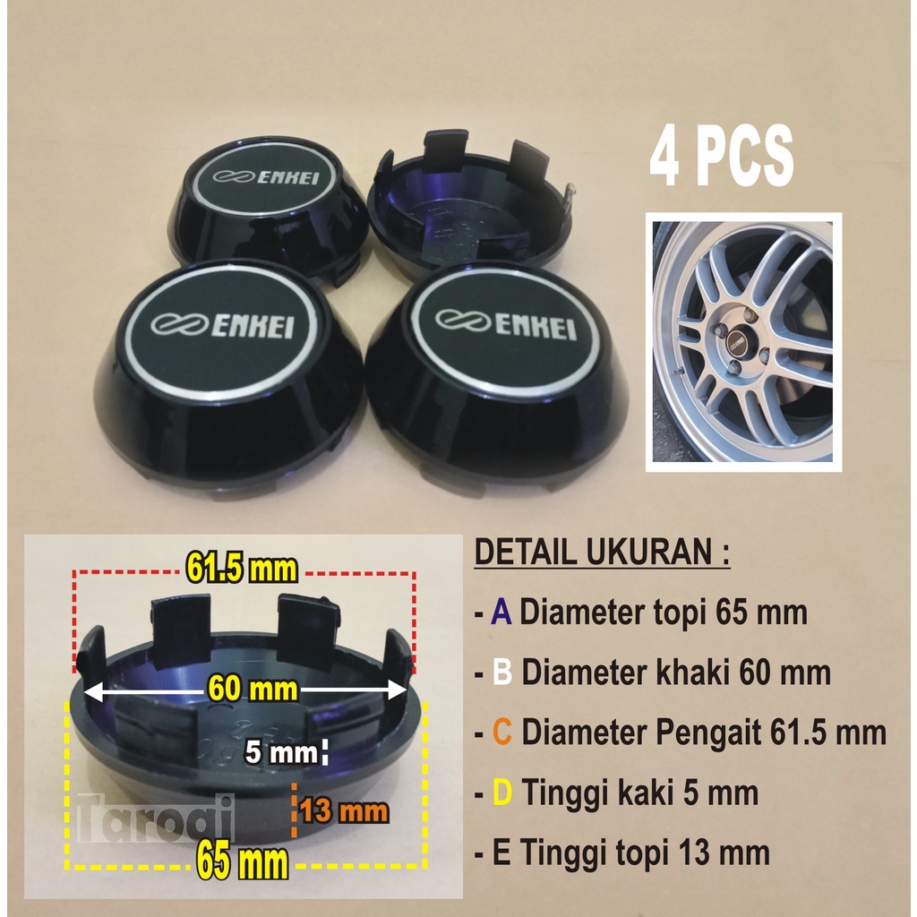 Jual Tutup Dop center velg enkei rpf1 r16 4 buah | Shopee Indonesia