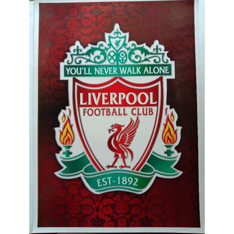 Jual POSTER LIVERPOOL/Logo/Club liverpool ukuran 50cm x 70cm | Shopee ...