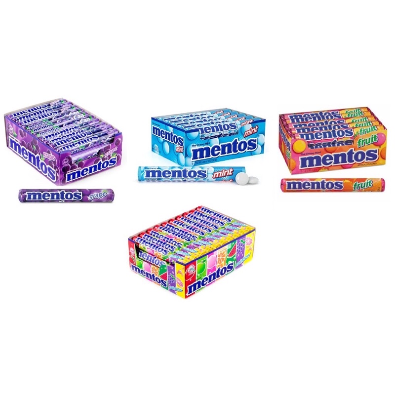 Jual MENTOS ROLL 1 BOX ISI 24 PERMEN | Shopee Indonesia