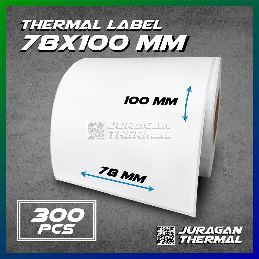 Jual Stiker Label Barcode Thermal 78x100 mm / 78 x 100 mm / 78x100mm ...