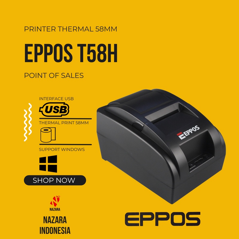 Jual Printer Thermal 58mm EPPOS T58H USB | Shopee Indonesia
