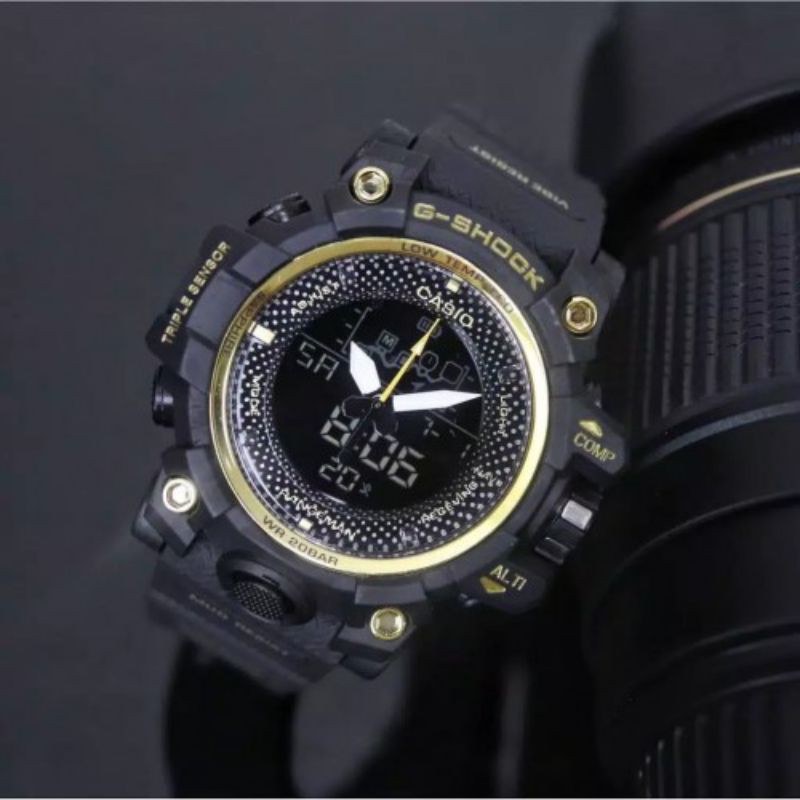Jual JAM TANGAN PRIA G-SHOCK CASIO GPRB 1000 JARUM HITAM LIS MERAH ...