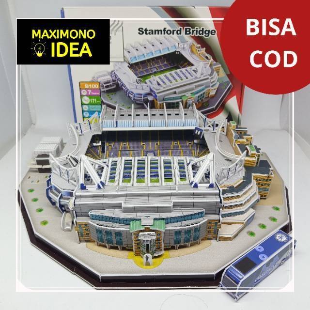 Jual Chelsea 3D Puzzle Chelsea Stamford Bridge Chelsea Stadium Stadion ...