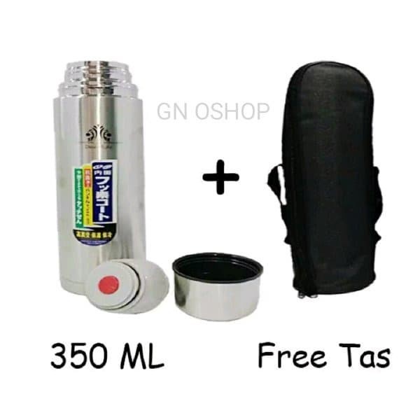 Jual Termos Air Panas Dingin Stainless Mini DineMate 350 ML Free Tas ...