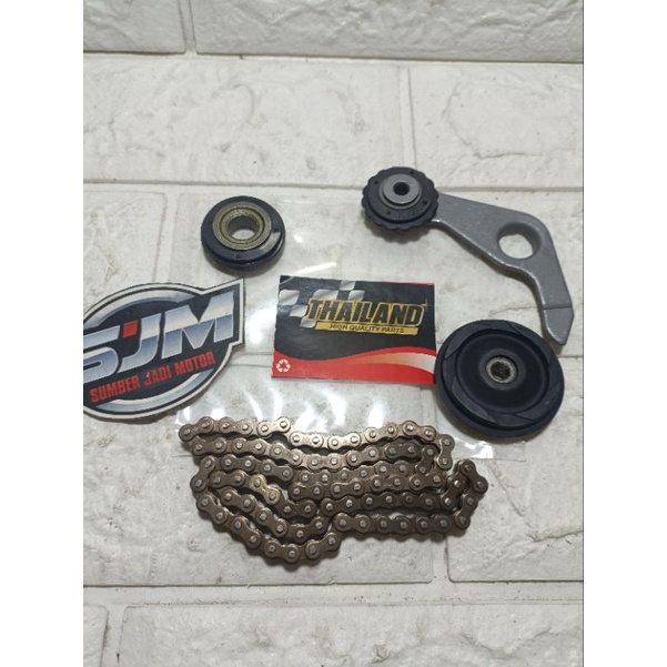Jual Rantai keteng set rol plat tekanan tensioner supra x 125 helm in ...