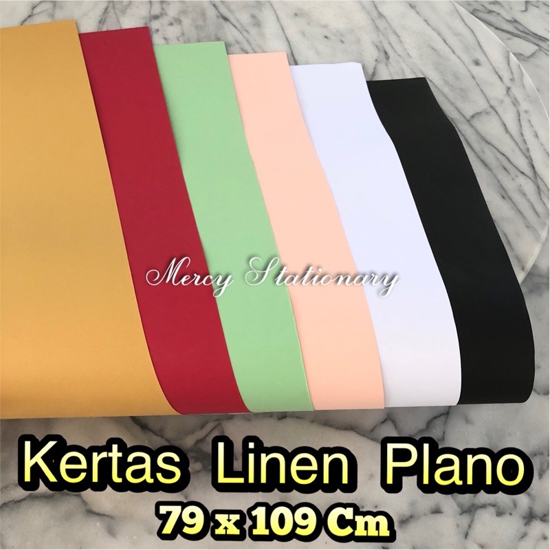 Jual Kertas Linen Plano 210 - 230 Gram Lenen Ukuran 79 x 109 Cm Kertas ...